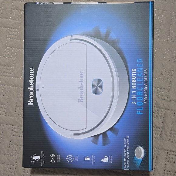 Brookstone | Other | New In Box Brookstone 3 In Robotic Floor Cleaner ...